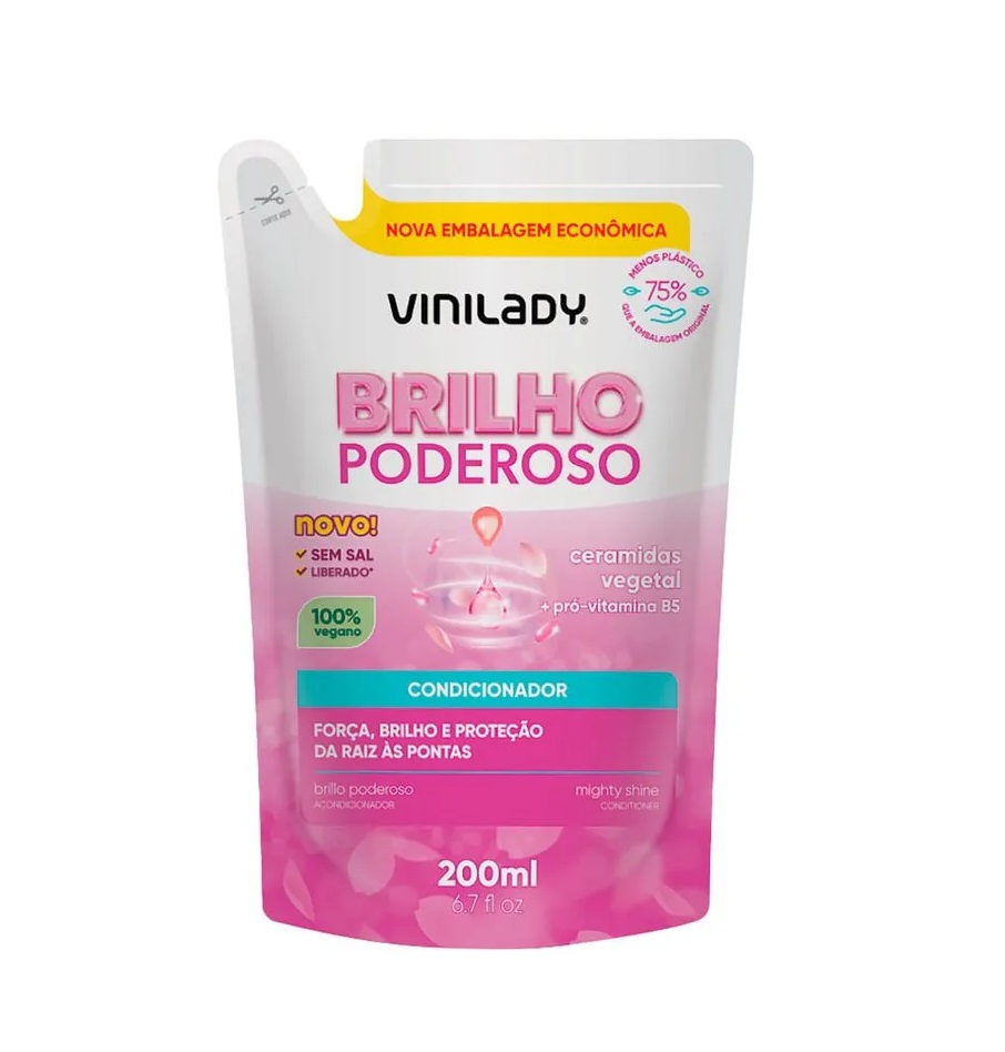 Almacenes Mediato - Acondicionador Vini Lady brillo poderoso sachet 200ml