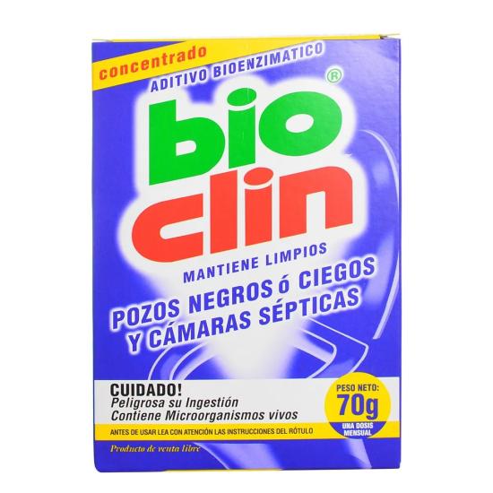 Almacenes Mediato - Aditivo bioenzimatico Bio Clin para pozos negros 70gr