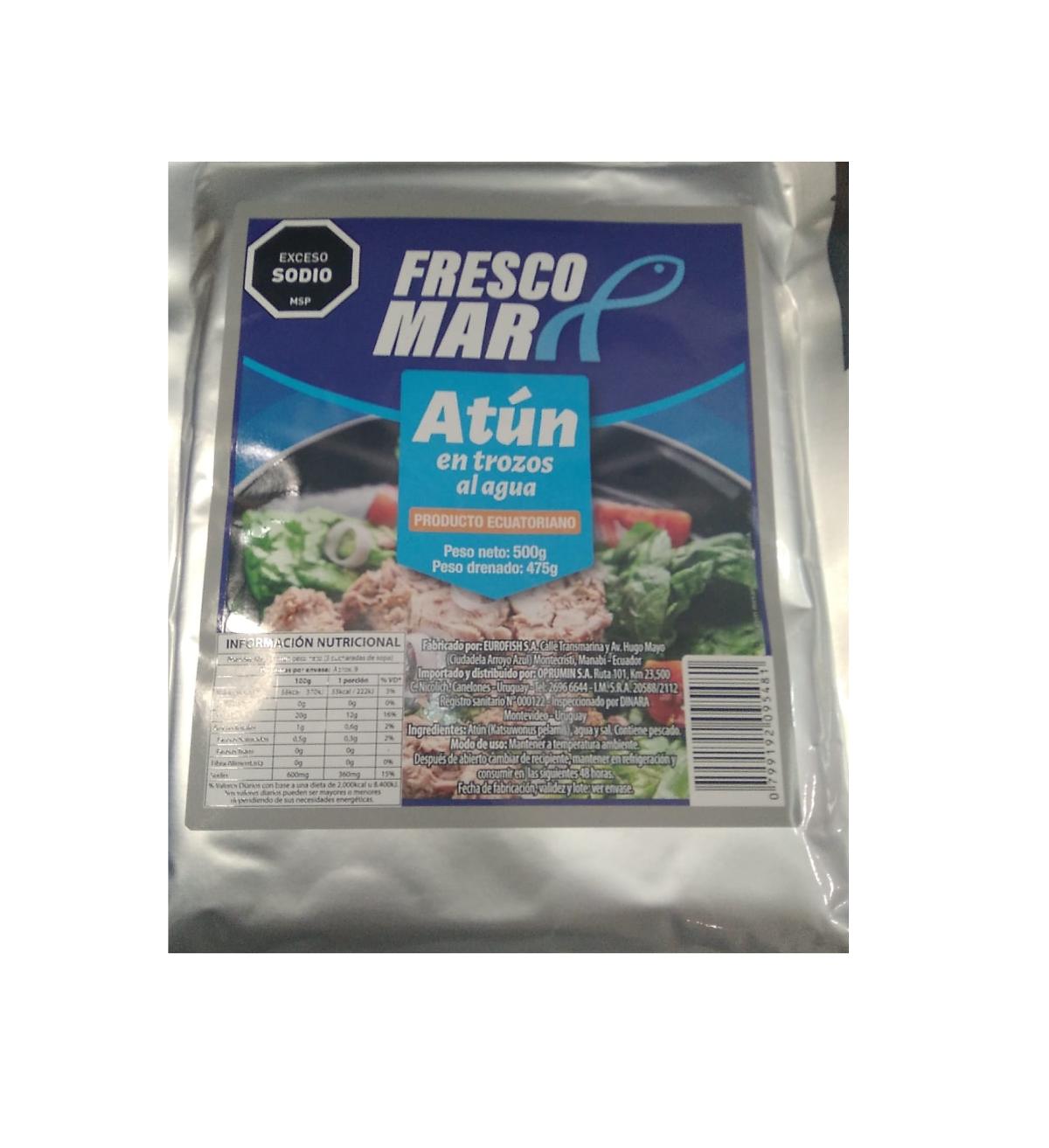 Almacenes Mediato - Atún Fresco Mar trozos al agua 500gr