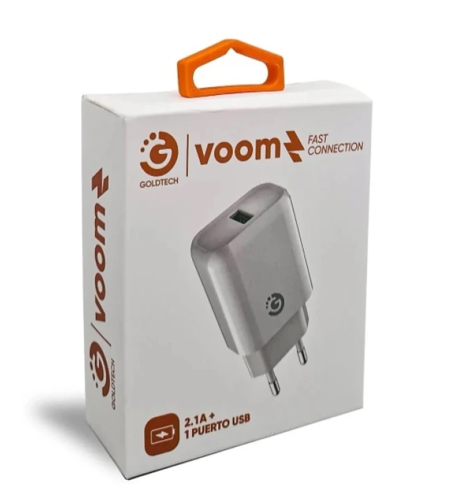 Almacenes Mediato - Cargador Goldtech Voom 2.1 pared 1USB