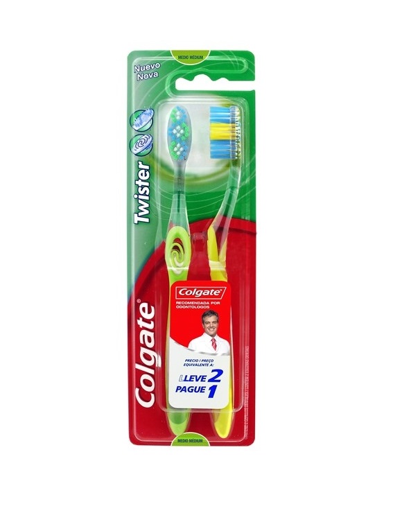 Almacenes Mediato - Cepillo dental Colgate twister 2x1