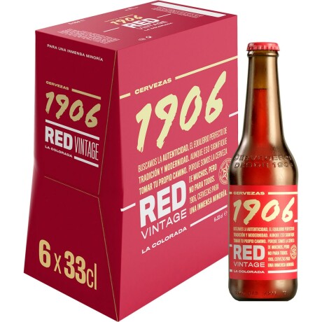 Almacenes Mediato - Cerveza 1906 red vintage 6 bot x330ml