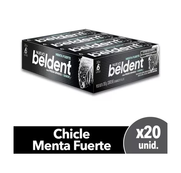 Almacenes Mediato - Chicles Beldent menta fuerte 10gr