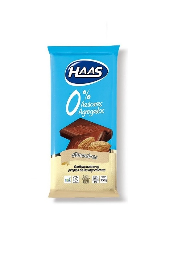 Almacenes Mediato - Chocolate Haas s/azu almendras 70gr