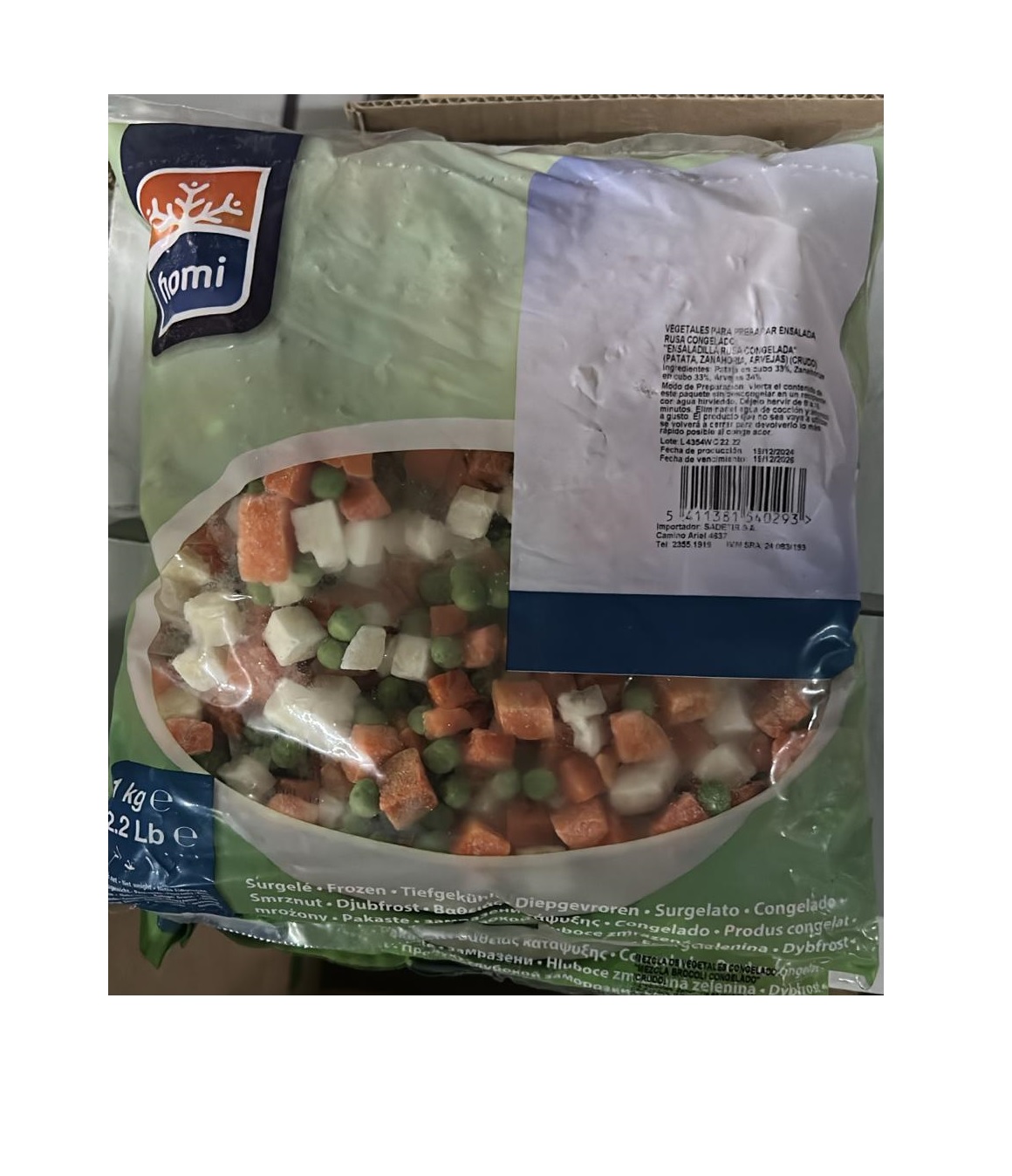 Almacenes Mediato - Ensalada rusa Homi 1kg