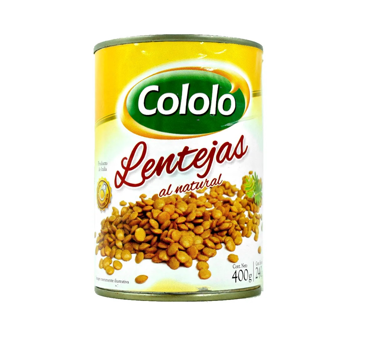 Almacenes Mediato - Lentejas al natural Cololó lata 300gr