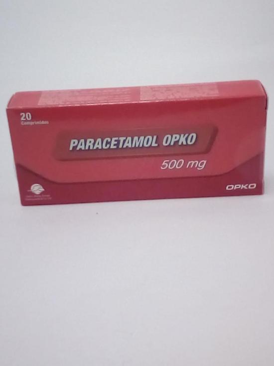 Almacenes Mediato - Paracetamol Opko 500mg. 20 comprimidos.