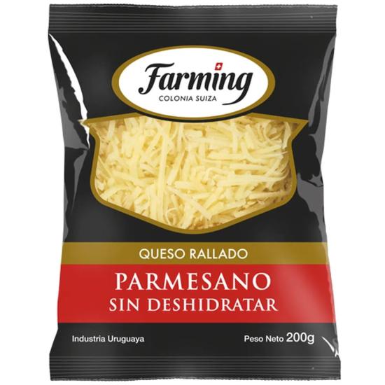 Almacenes Mediato - Queso rallado grueso parmesano Farming 200gr