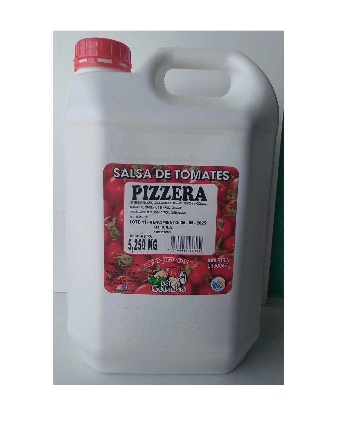 Almacenes Mediato - Salsa de tomate pizzera Del Gaucho 5,25kg